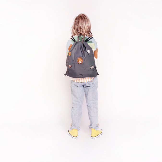 Big Five Safari City Bag | Khaki Animal Backpack for Kids | Jeune ...